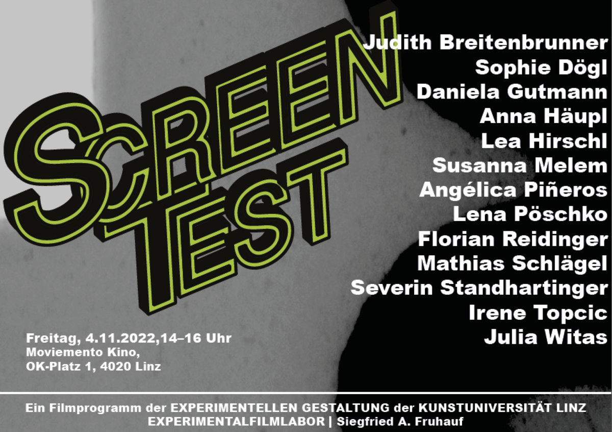 Kunstuniversität Linz: SCREEN TEST