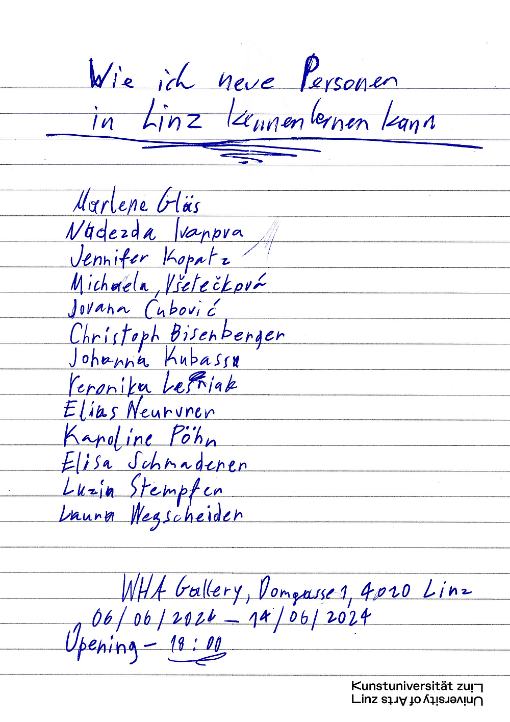 Kunstuniversität Linz: Wie ich neue Personen in Linz kennen lernen kann