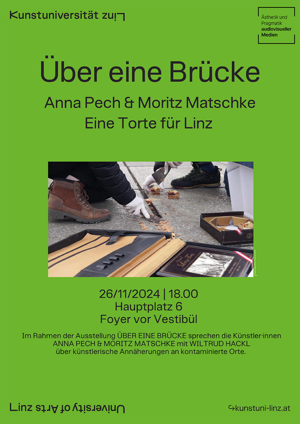 Kunstuniversität Linz: Eine Torte für die Brücke